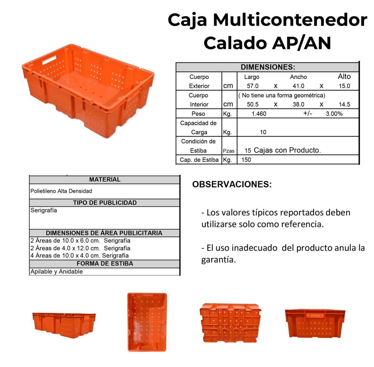 Caja Multicontenedor Calado AP/AN
