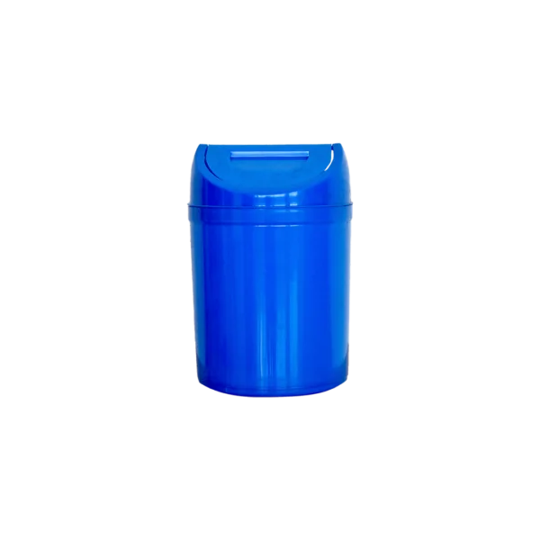 Bote Mini Ganzo 3.5 Lt. Azul Con Tapa Balancín